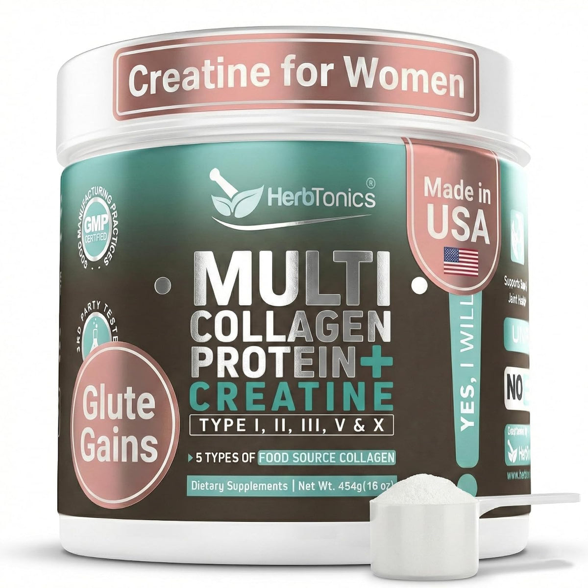 Herbtonics creatine monohydrate powder