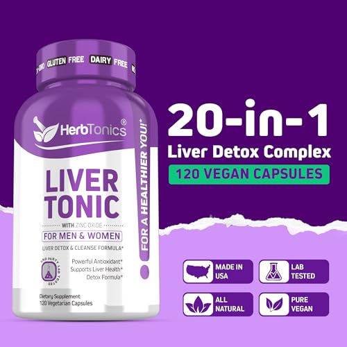 Herbtonics vegan liver cleanse supplement
