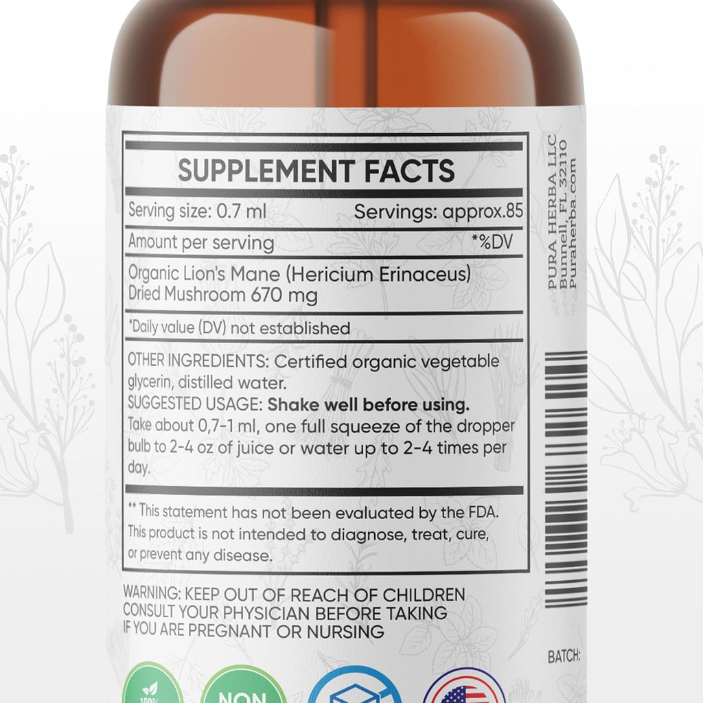 hericium erinaceus liquid drops