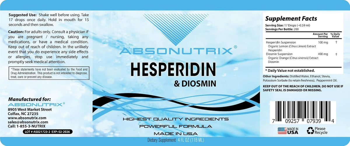 Hesperidin Diosmin for enhanced wellness