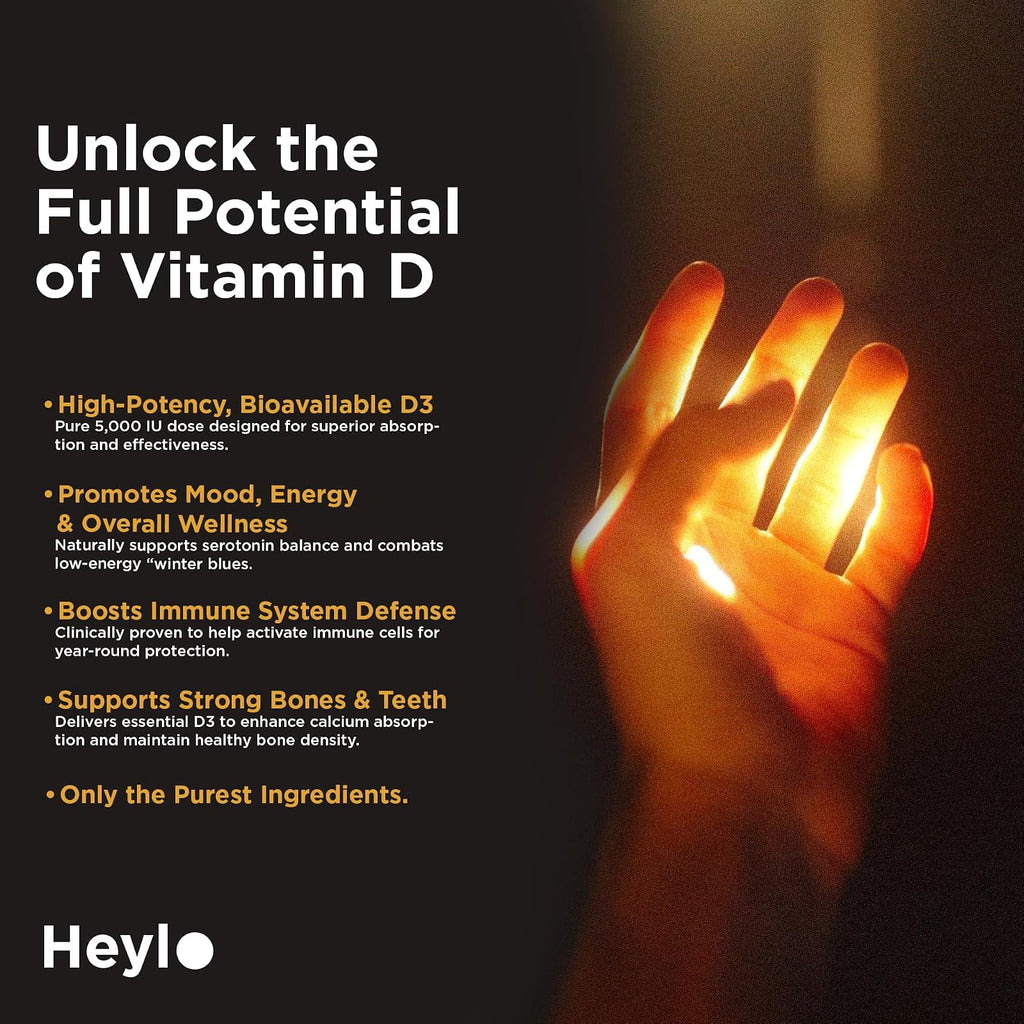 Heylo Vitamin D3 for energy boost