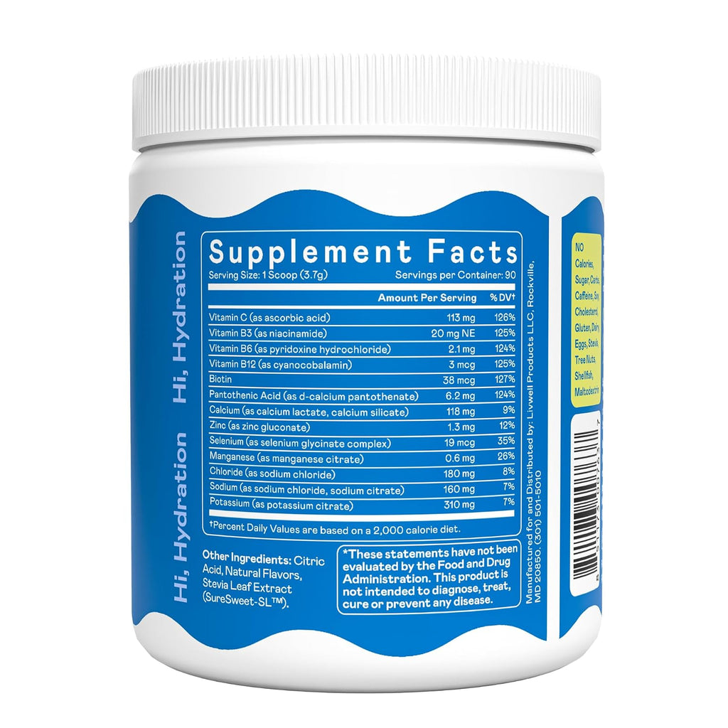Hi-Lyte electrolyte powder for balanced minerals
