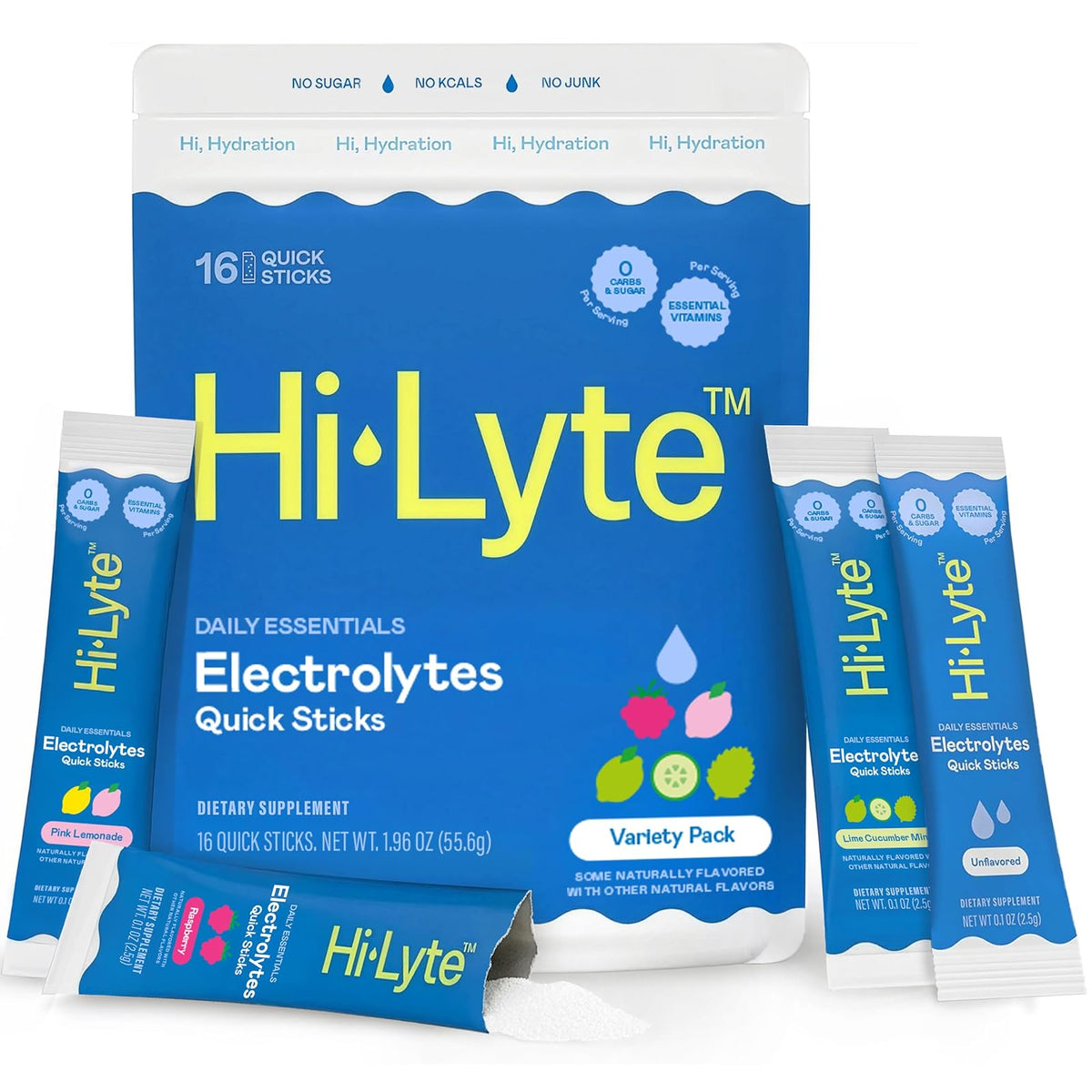 Hi-Lyte electrolyte quick sticks for hydration