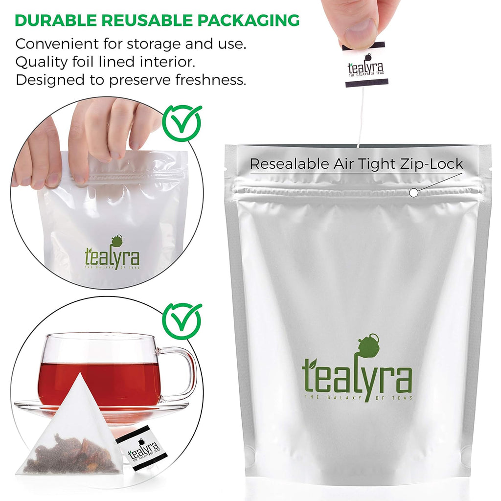 Hibiscus and berries tea pyramids