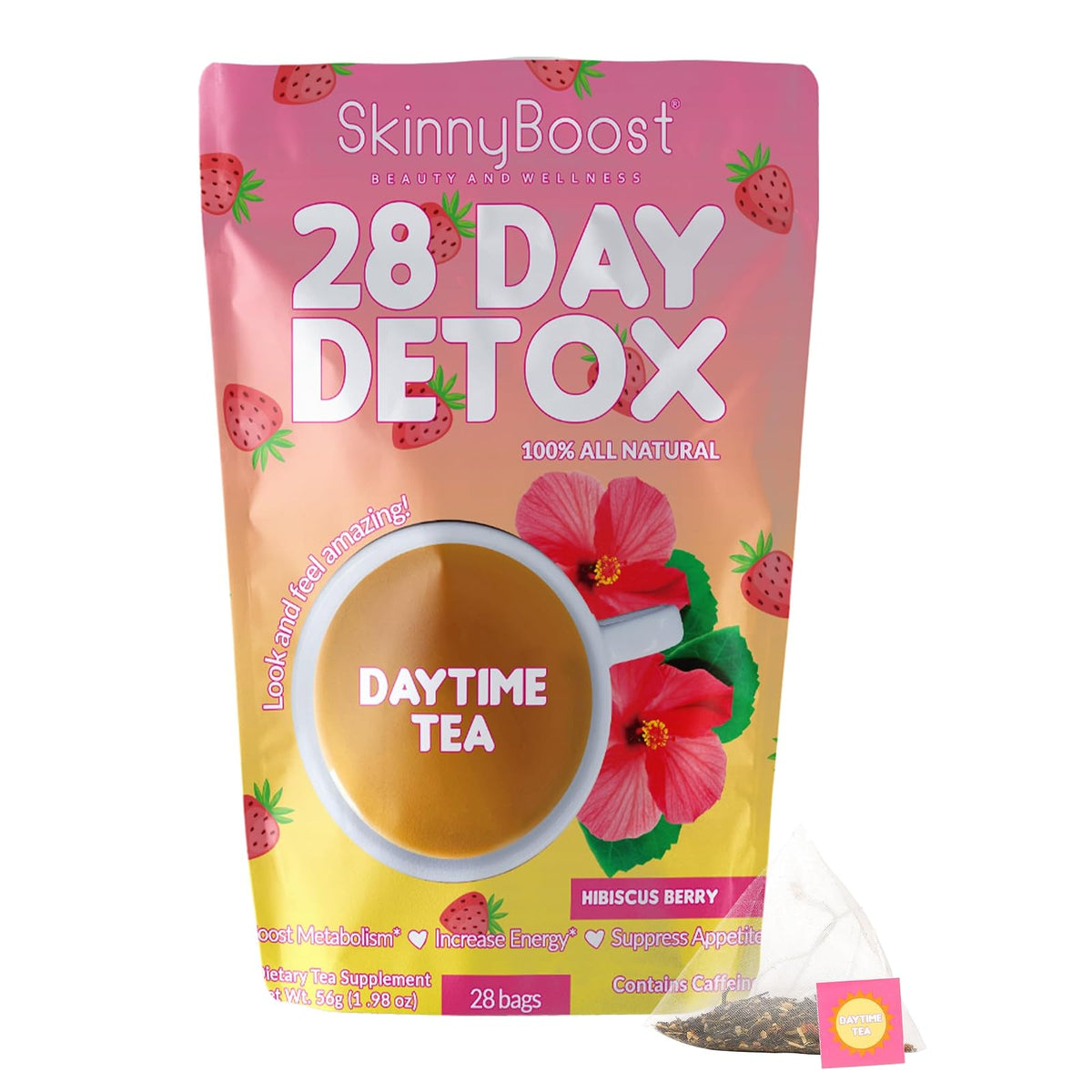 Hibiscus berry herbal detox tea