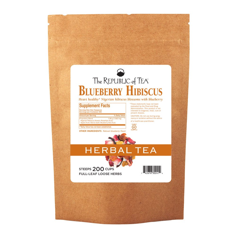 Hibiscus blueberry herbal tea blend