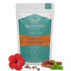 Hibiscus cinnamon green tea blend