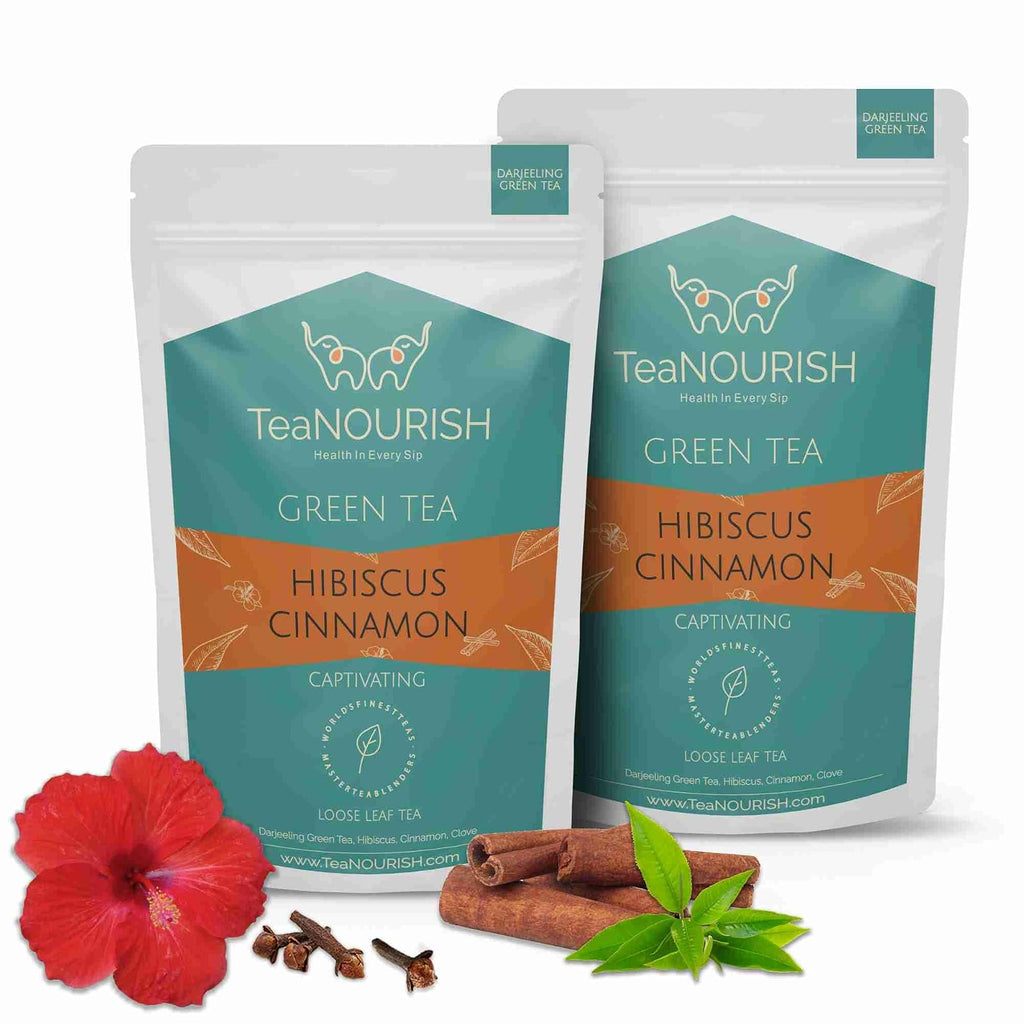 Hibiscus Cinnamon Green Tea blend