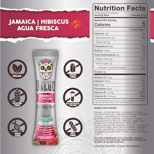 Hibiscus drink mix for workout energy