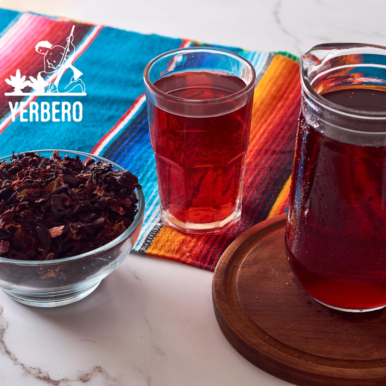 Hibiscus flowers for refreshing beverages