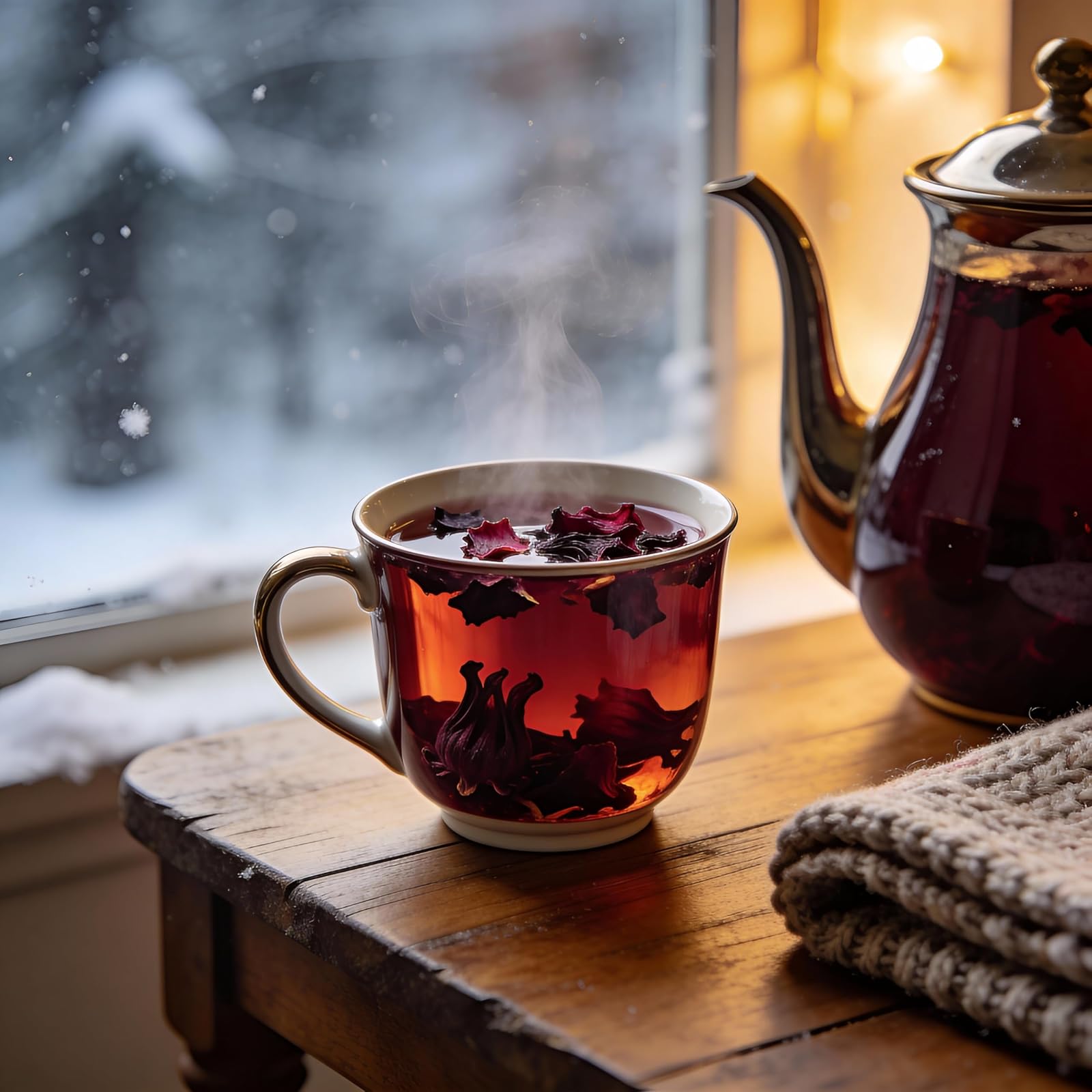 Hibiscus flowers for refreshing drinks
