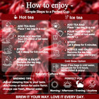 Hibiscus peppermint tea for cold brew