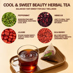Hibiscus peppermint tea for digestion