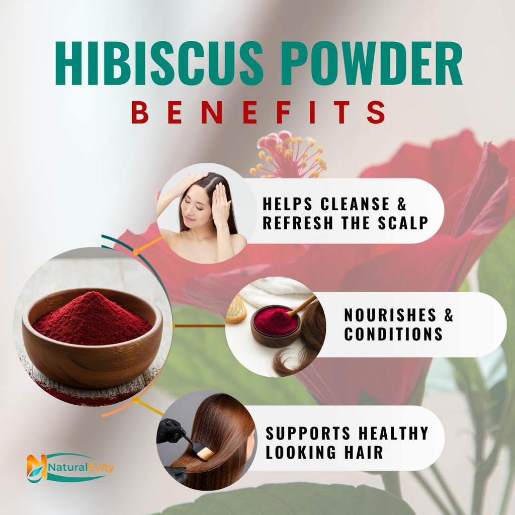 Hibiscus powder enhances chamomile tea