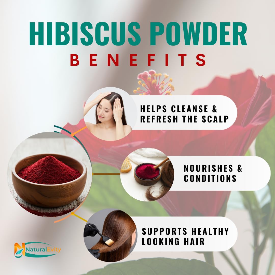 Hibiscus powder enhances chamomile tea