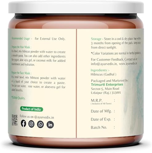 Hibiscus powder for vibrant skin