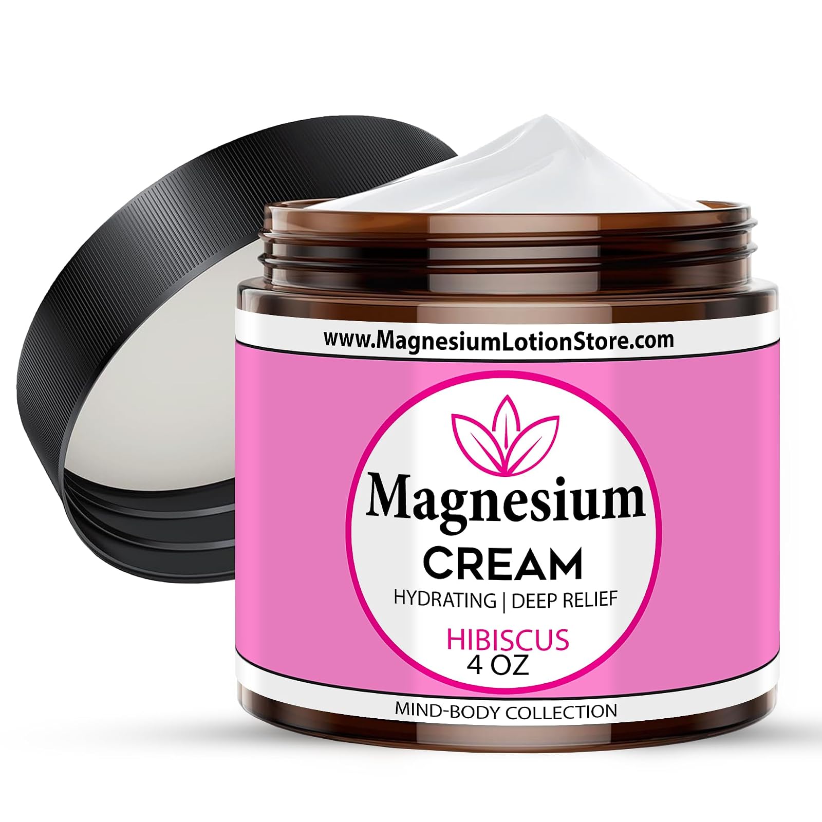 Hibiscus scented magnesium cream