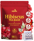 Hibiscus tea bags for herbal detox