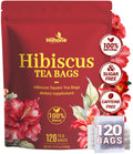 Hibiscus tea bags for herbal detox