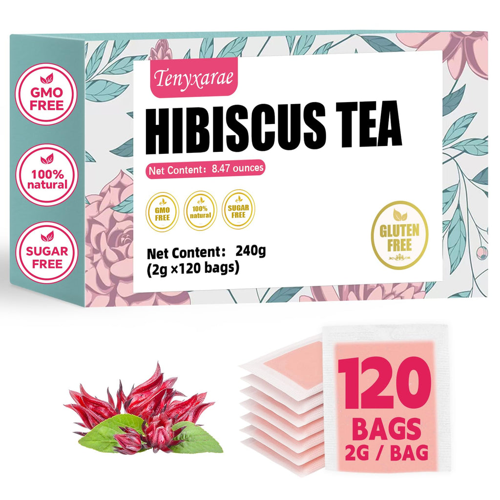 Hibiscus tea bags for refreshing brew