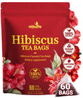 Hibiscus tea bags for refreshing brew