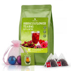 Hibiscus tea bags for refreshing brew