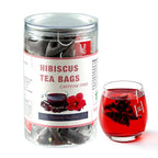 Hibiscus tea bags for refreshing drinks