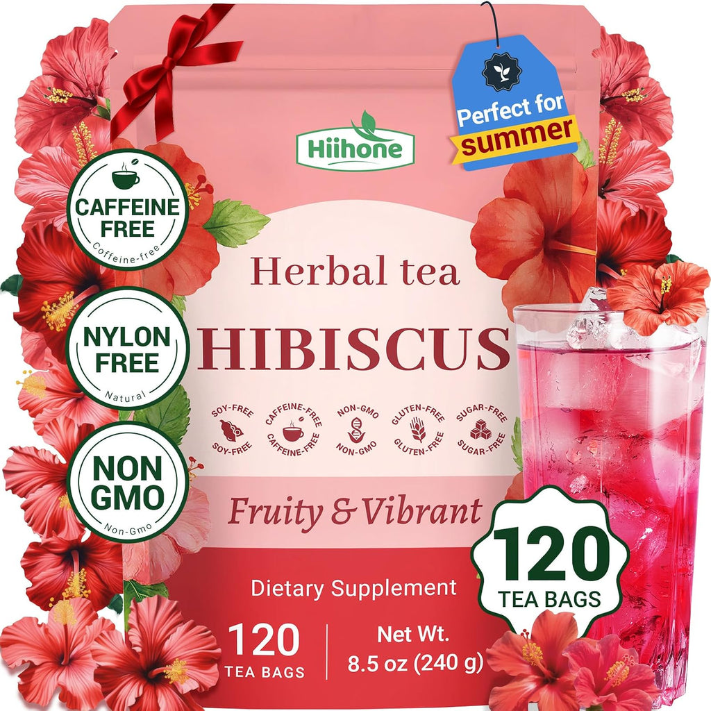 Hibiscus tea bags for relaxation