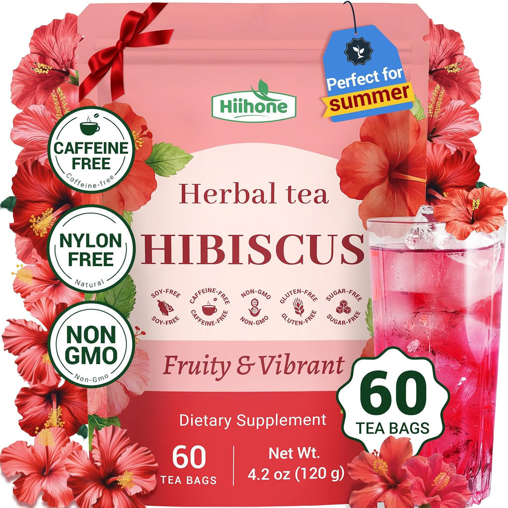 Hibiscus tea bags for relaxation