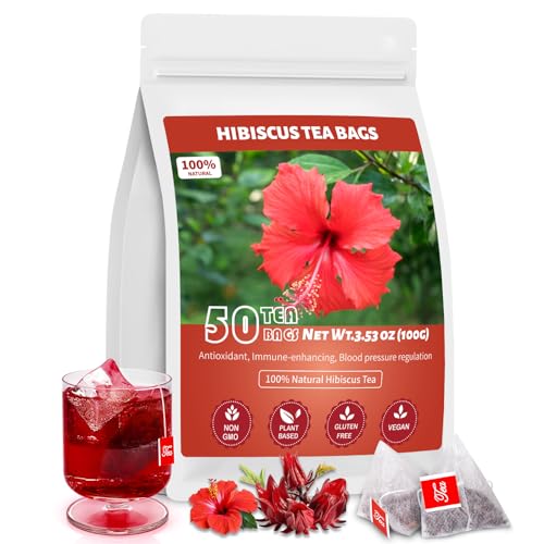 Hibiscus tea bags for relaxation