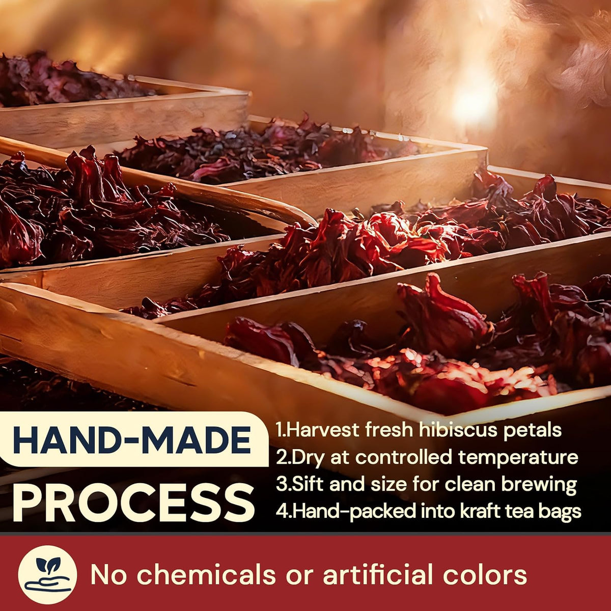 Hibiscus tea bags for vibrant health