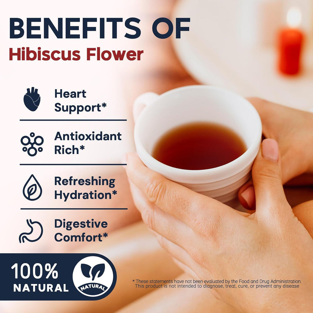 Hibiscus tea bags for wellness