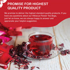 Hibiscus tea bags for wellness