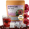 Hibiscus tea bags for wellness