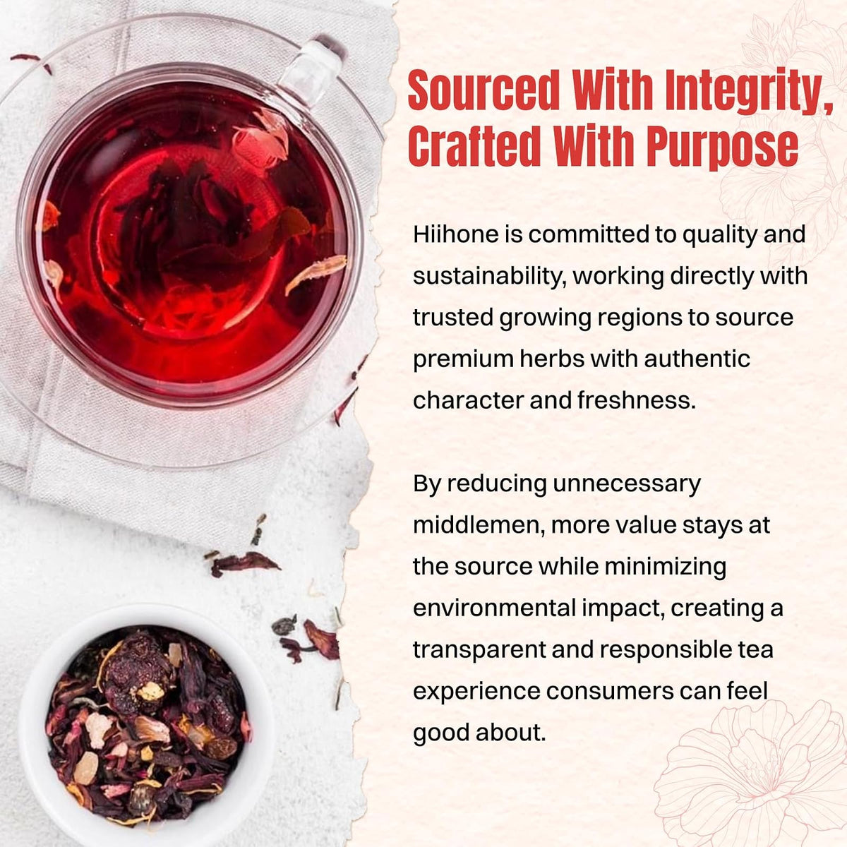 Hibiscus tea for iced beverages