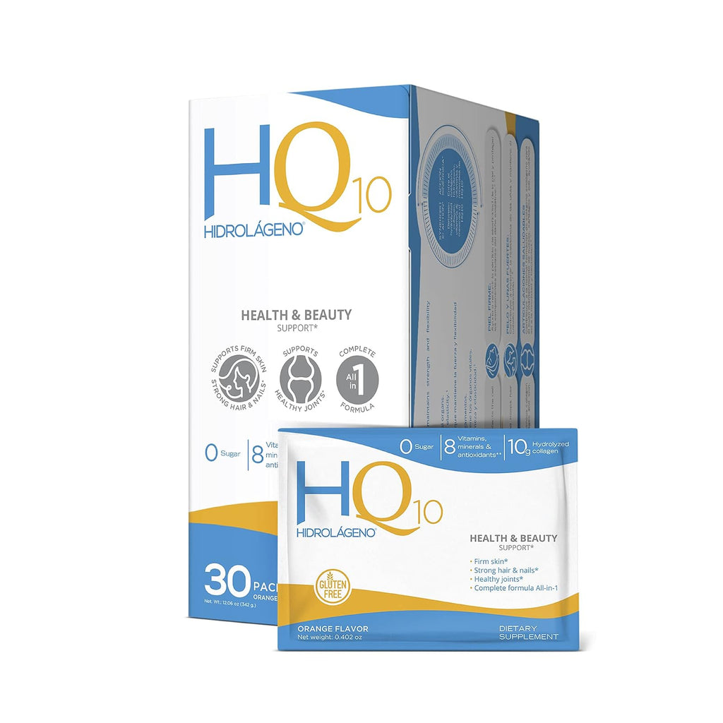 Hidrolageno Q10 hydrolyzed collagen sachets