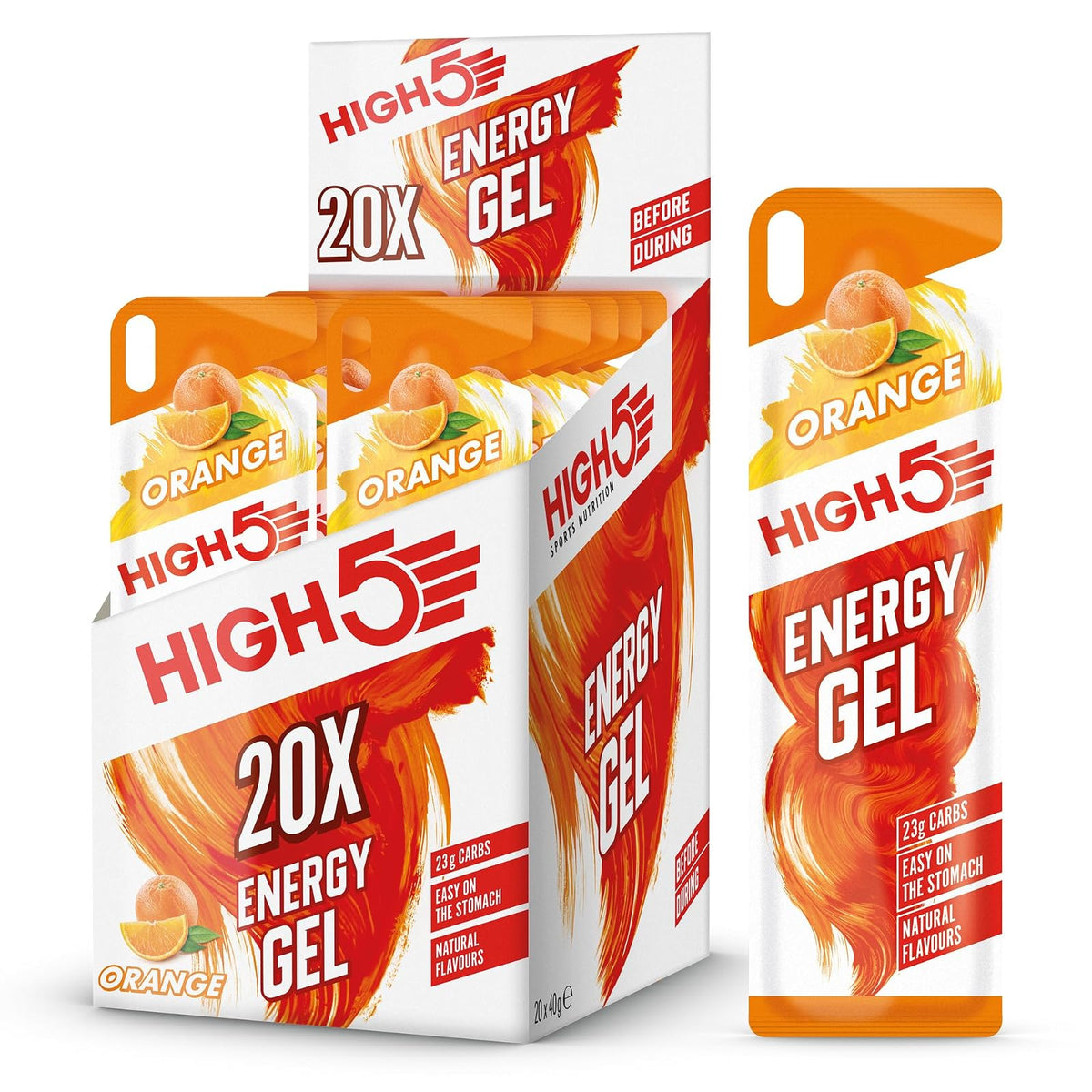 High 5 Energy Gel juicy orange flavour