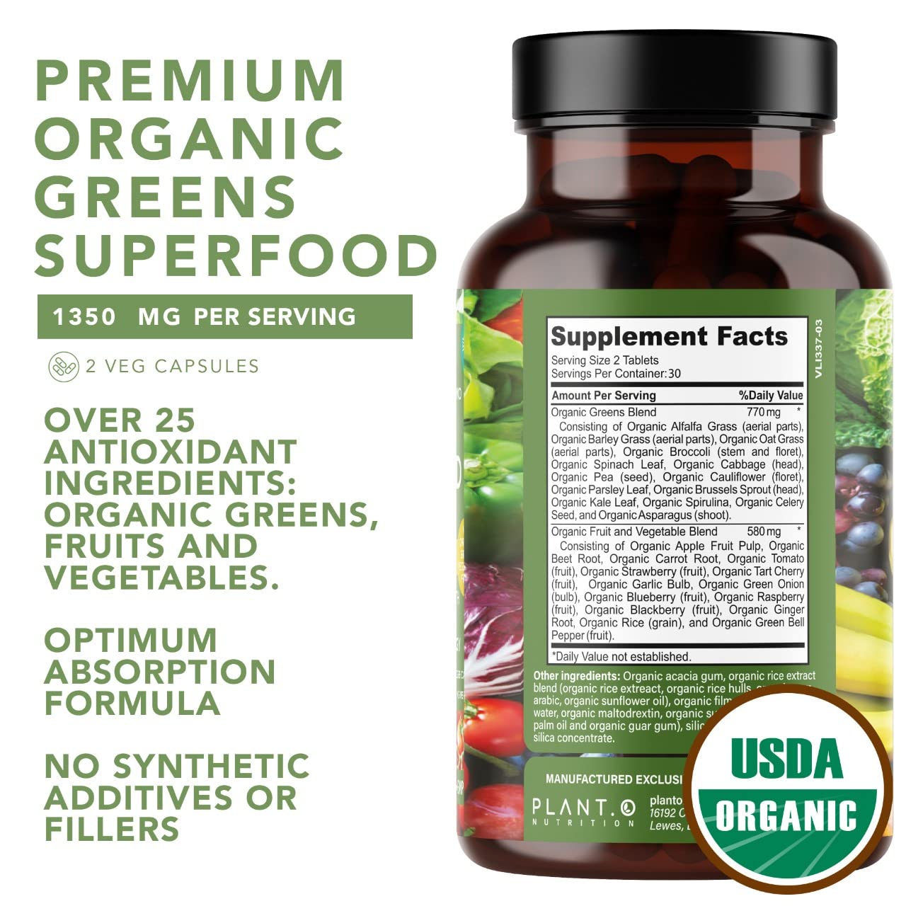 high absorption alfalfa greens powder