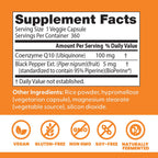 High absorption CoQ10 with BioPerine