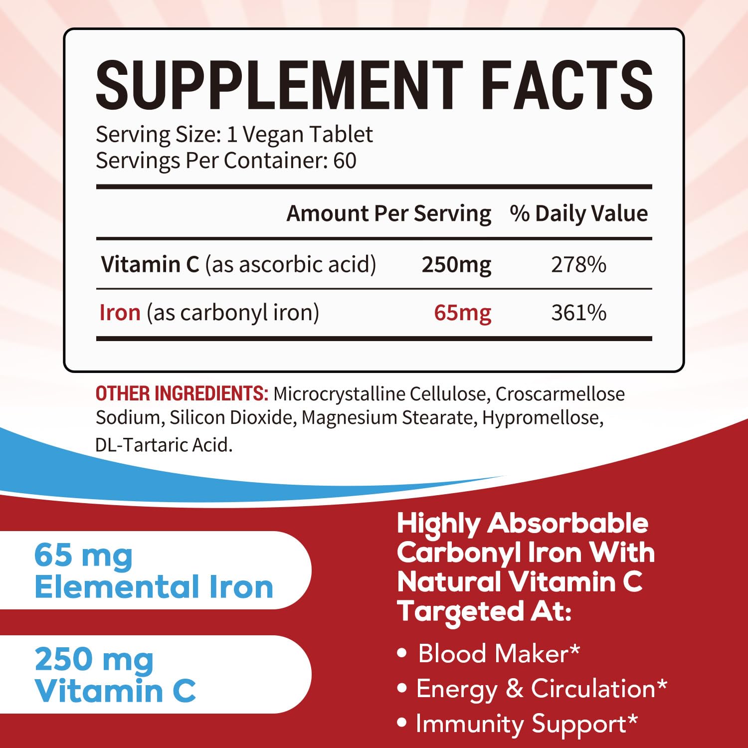 high absorption iron for vitality