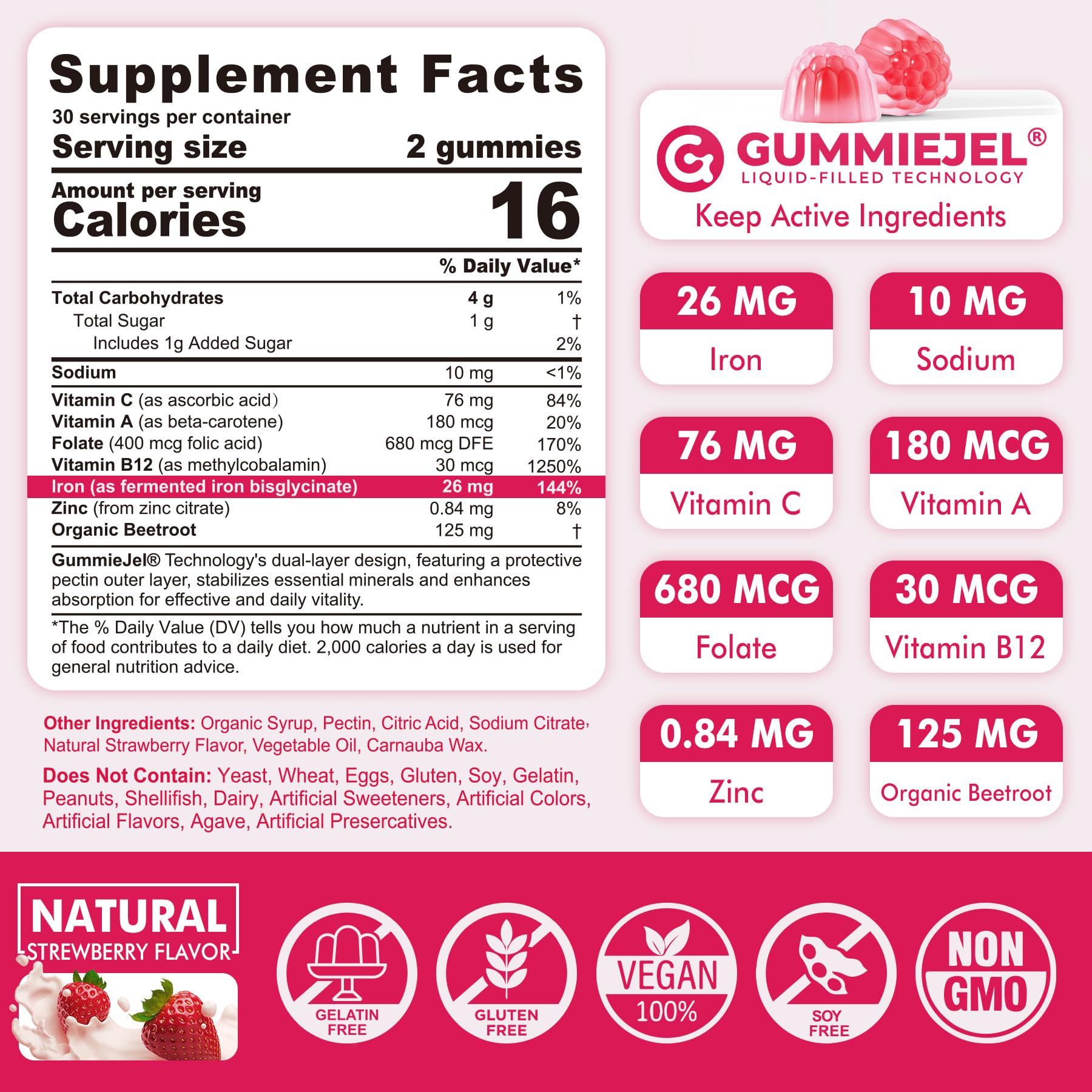 high absorption iron with vitamin C