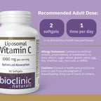 High absorption Liposomal Vitamin C softgels