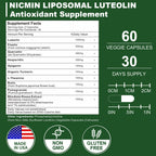 High absorption luteolin multivitamin