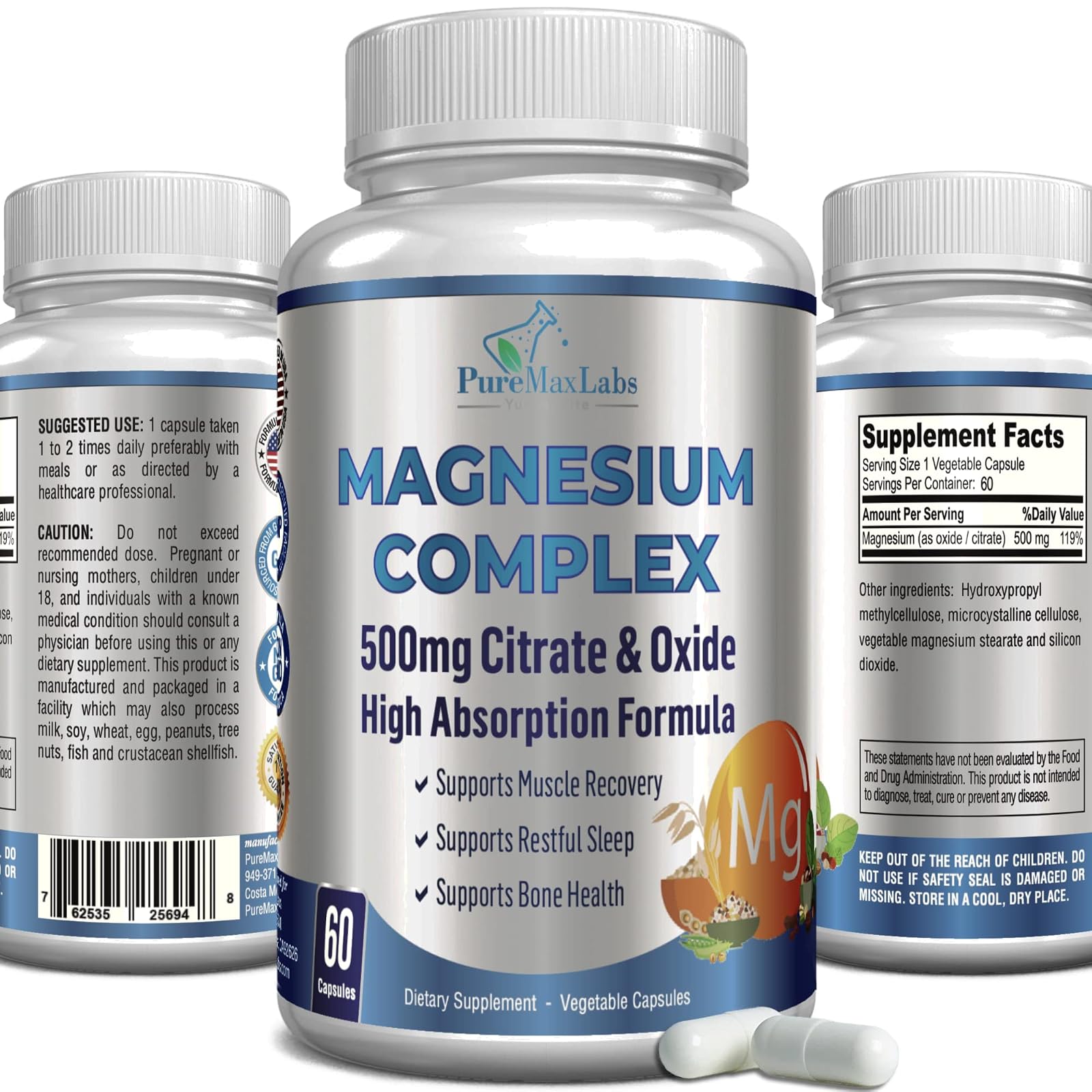High Absorption magnesium citrate capsules