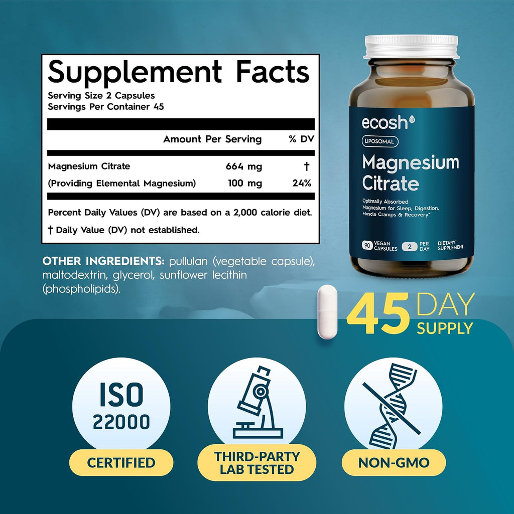 High absorption magnesium citrate formula