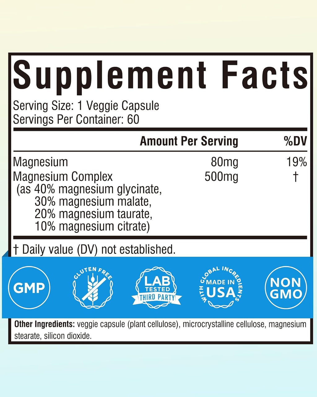 high absorption magnesium glycinate capsules