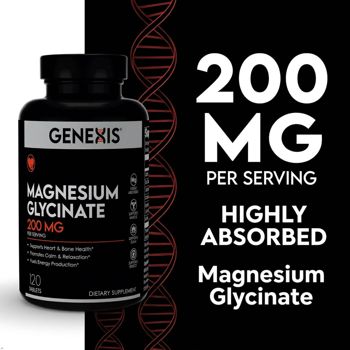 High absorption magnesium glycinate formula