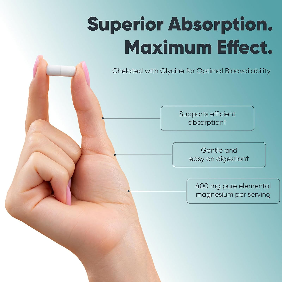 High absorption magnesium glycinate formula