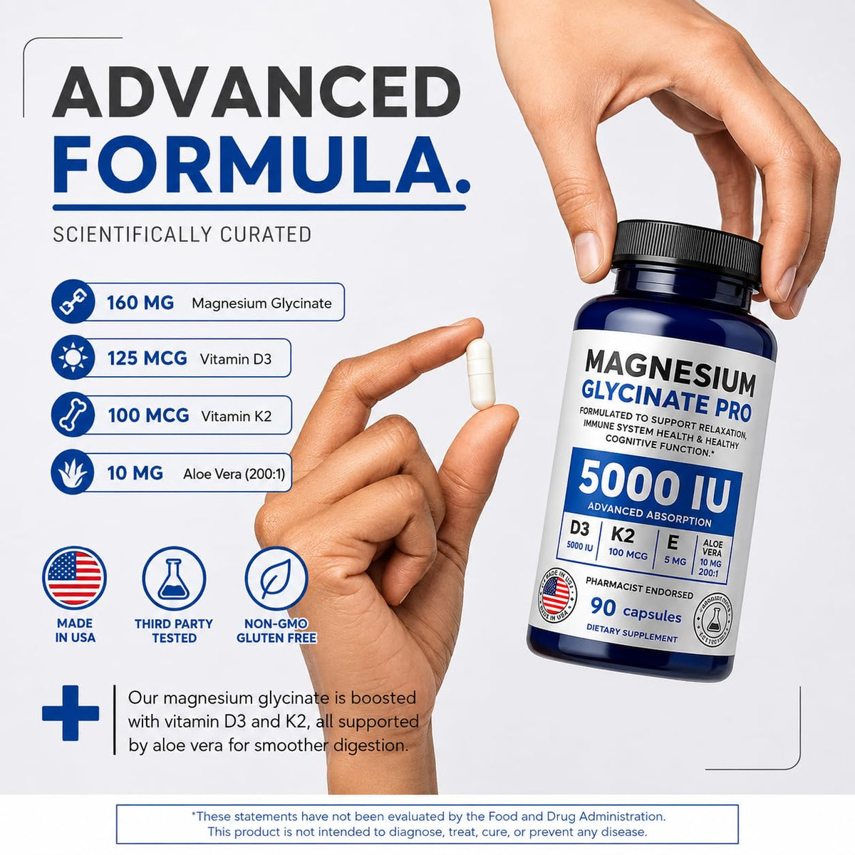 High absorption magnesium supplement capsules