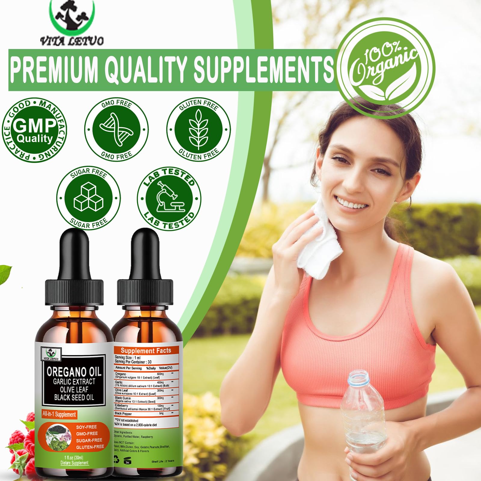 High absorption oregano oil formula